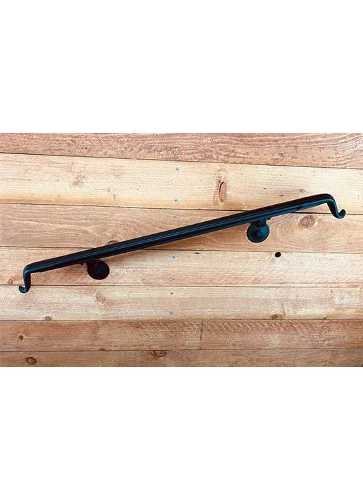 Metal Handrails | Black | Wall-Mount | ADA Compliant | Staircase Rail ...