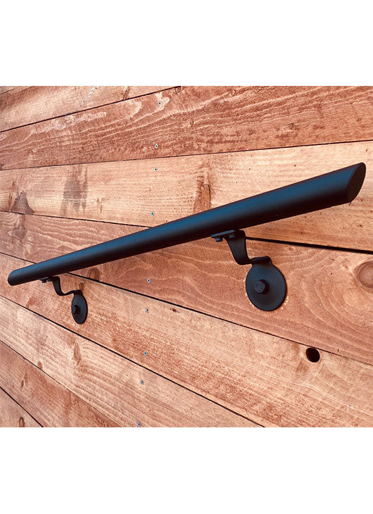 Metal Handrails | Black | Wall-Mount | ADA Compliant | Staircase Rail ...