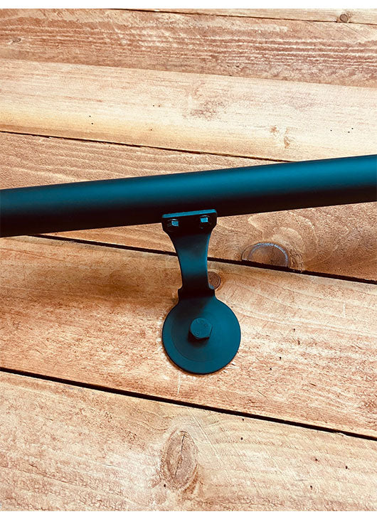 Metal Handrails | Black | Wall-Mount | ADA Compliant | Staircase Rail ...