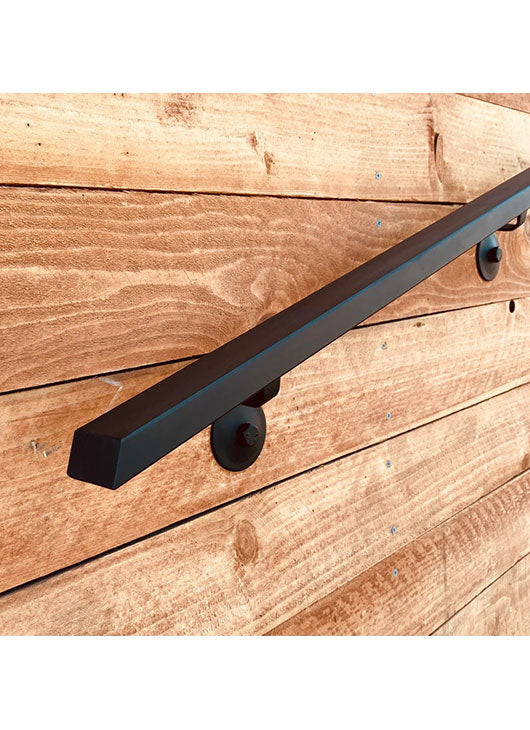 Metal Handrails | Black | Wall-Mount | ADA Compliant | Staircase Rail ...