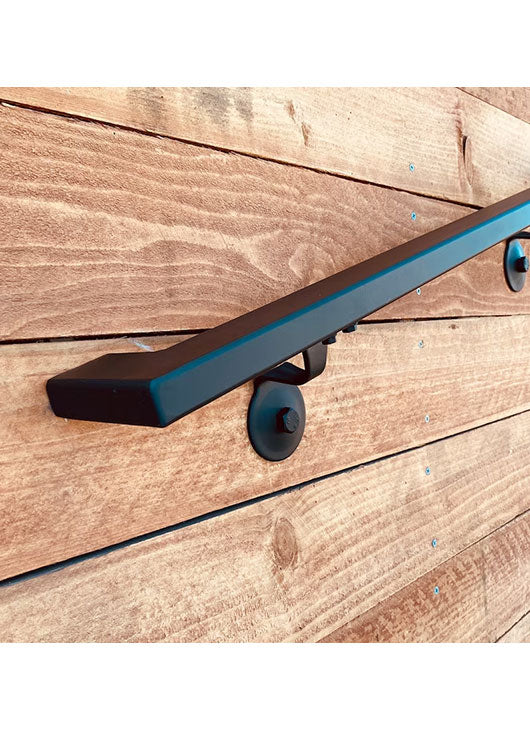 Metal Handrails | Black | Wall-Mount | ADA Compliant | Staircase Rail ...