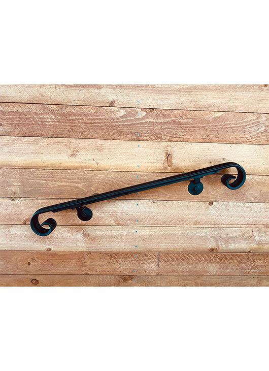 Metal Handrails | Black | Wall-Mount | ADA Compliant | Staircase Rail ...